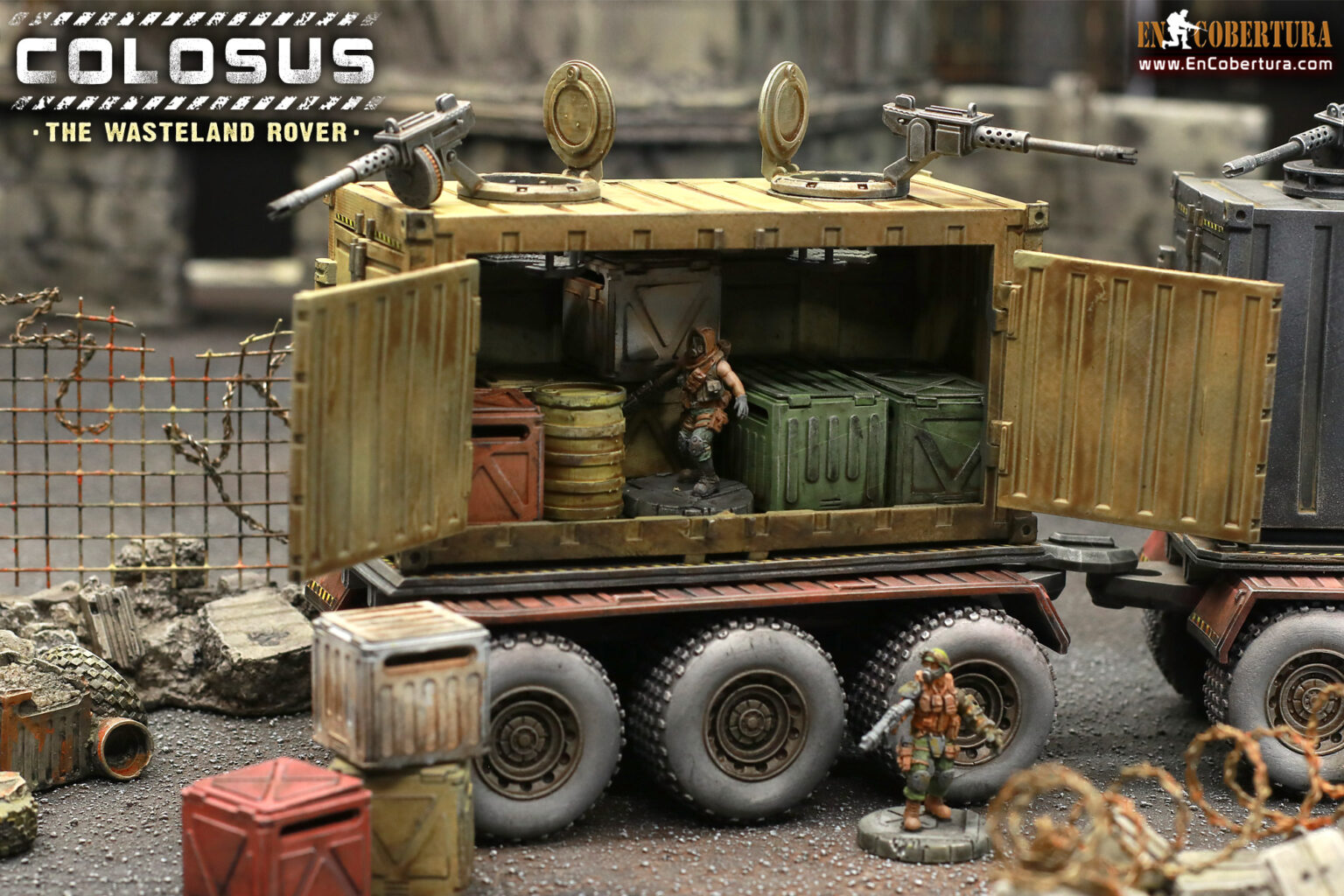 Post-apocalyptic 28mm TRUCK and LAND TRAIN (designed for “NECROMUNDA ...